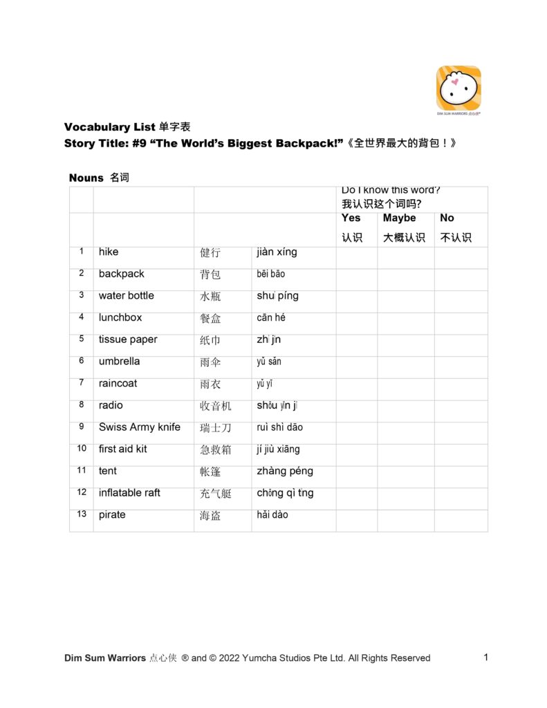 The World S Biggest Backpack 全世界最大的背包 Dim Sum Warriors